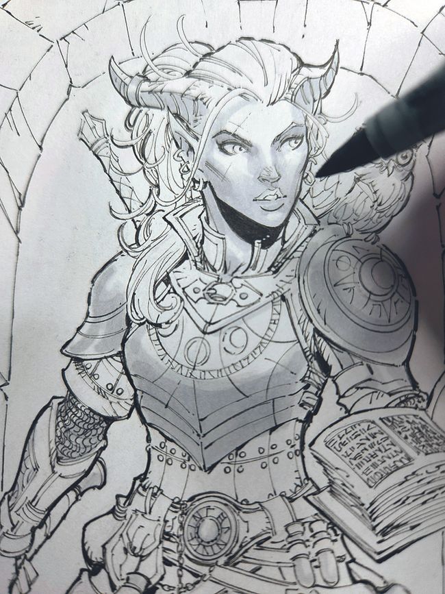 Marvel and DC Comics artist shows how to a draw a character with pencil ...