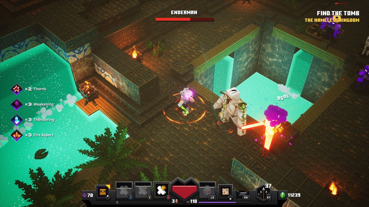 Minecraft Dungeons guide: How to beat the Enderman mini-boss on ...