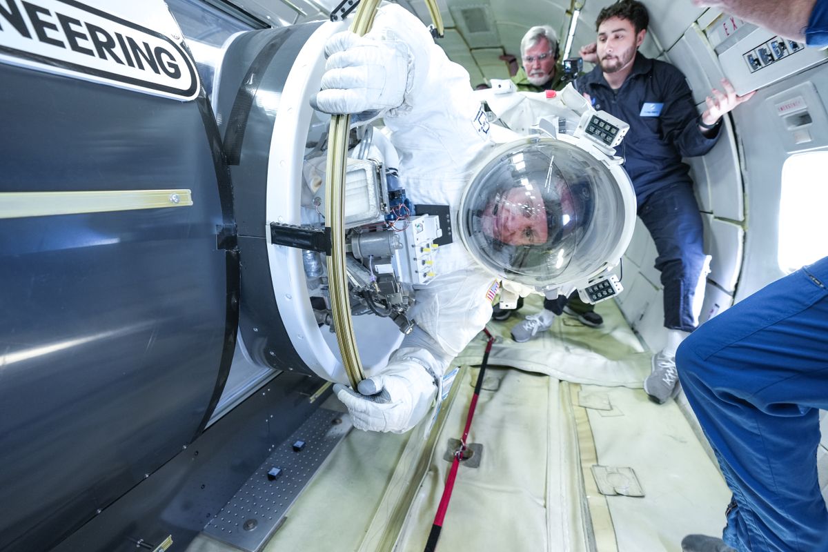 This astronaut took 5 spacewalks. Now, he's helping make spacesuits for ...