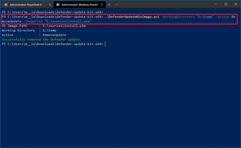 How to update Microsoft Defender Antivirus inside an install image of ...
