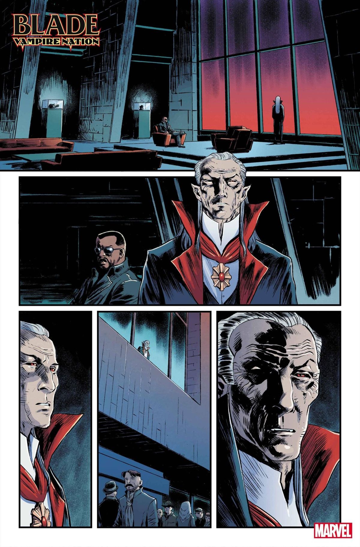 Sheriff Blade and Boss Dracula work together in Marvel's Vampire Nation ...