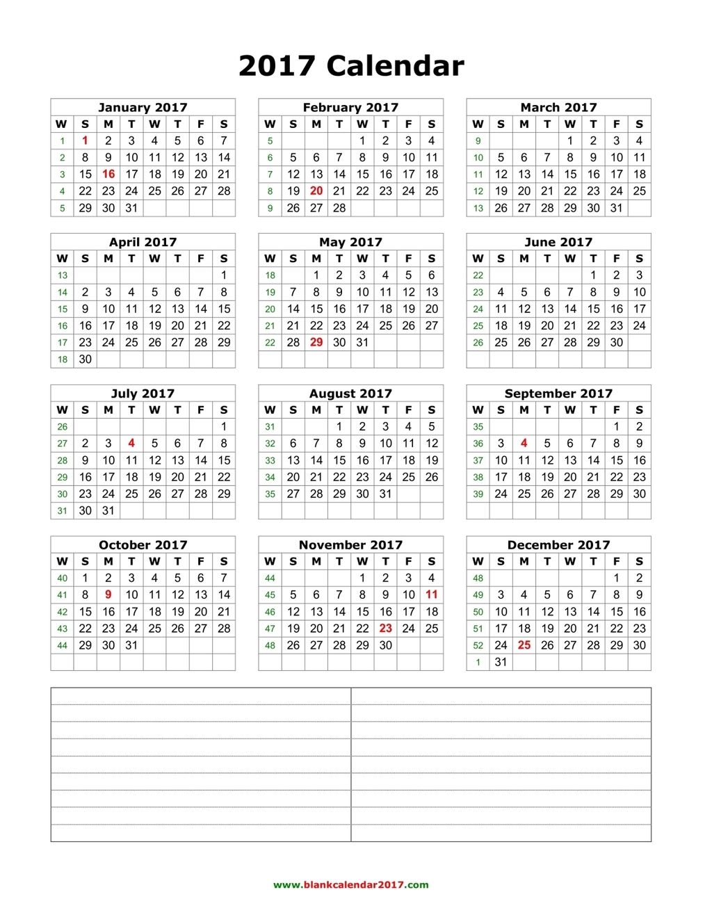 3 free calendar template designs for 2017 | Creative Bloq