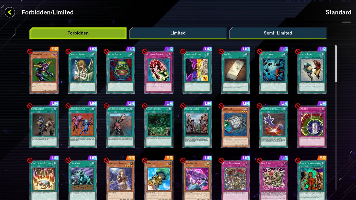Yu-Gi-Oh Master Duel forbidden and limited cards guide | PC Gamer