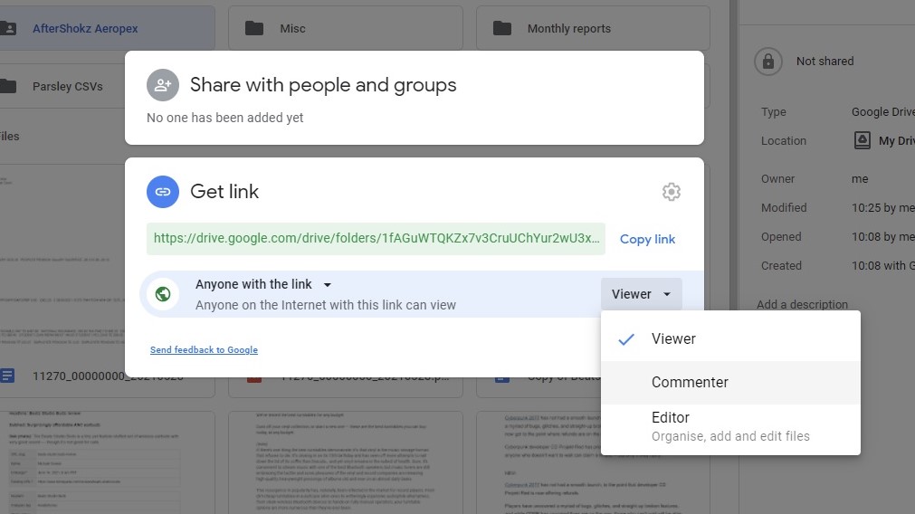 How To Share A Google Drive Folder Tom s Guide