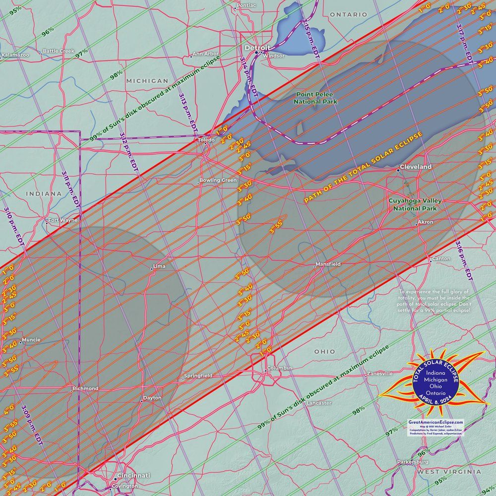 Total solar eclipse 2024 maps of the 'path of totality' | Space