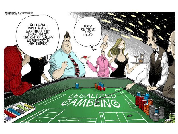 Political cartoon Chris Christie New Jersey marijuana | The Week