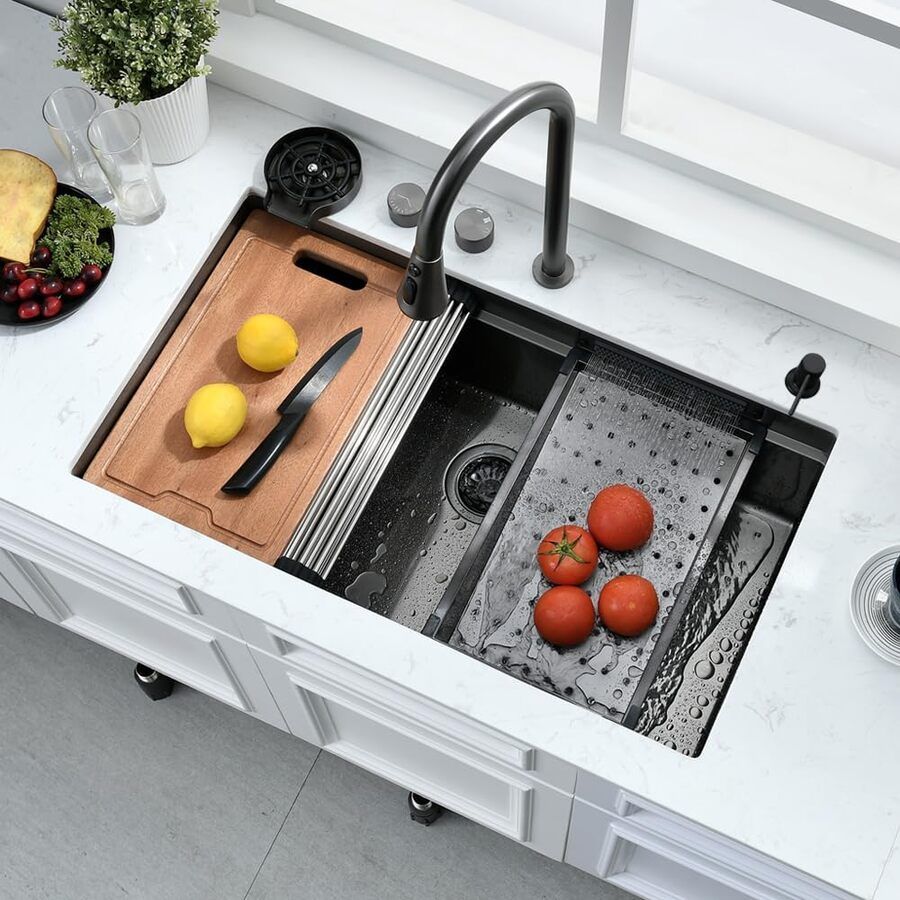 This luxury-yet-practical sink trend is a kitchen must-have | Livingetc