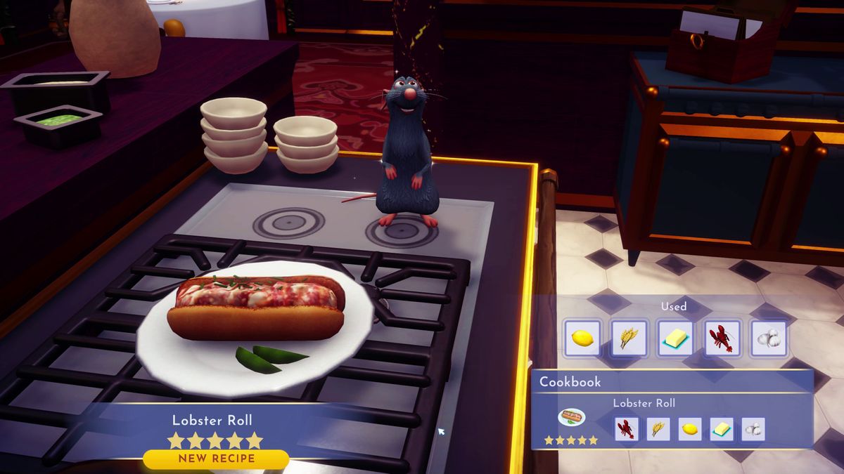 How to catch Disney Dreamlight Valley Lobsters to make Lobster Rolls ...