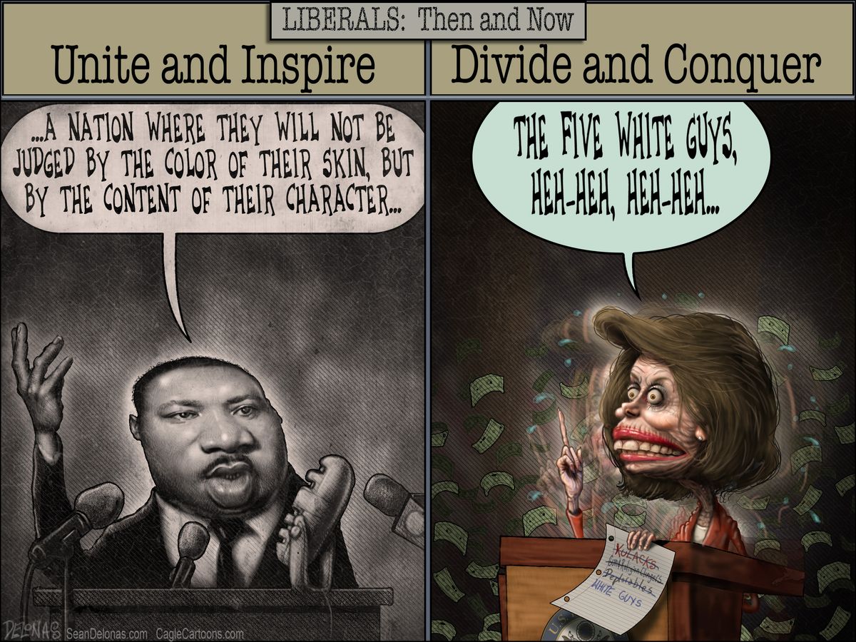 Political cartoon U.S. Martin Luther King Jr liberals racism | The Week