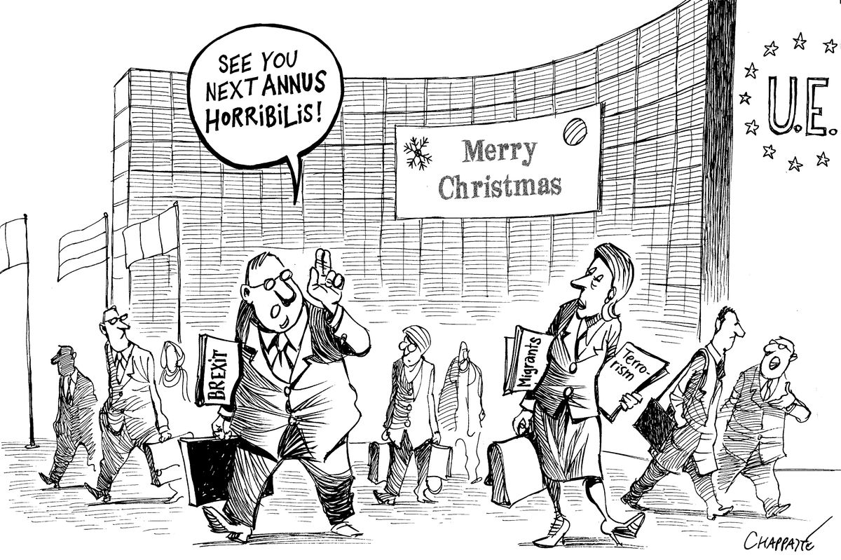 Editorial cartoon World Europe Year End | The Week