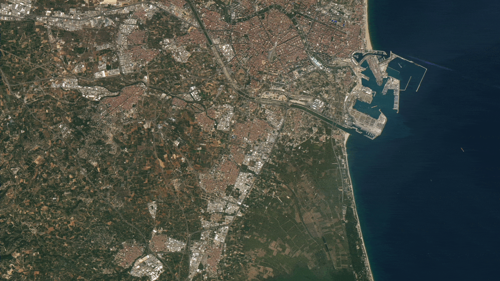 Earth from space: Watch Valencia disappear under a sea of mud during ...