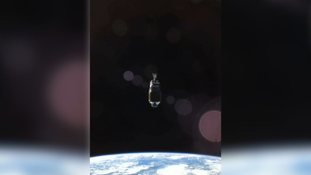 Space-junk scout captures amazing fly-around footage of discarded ...