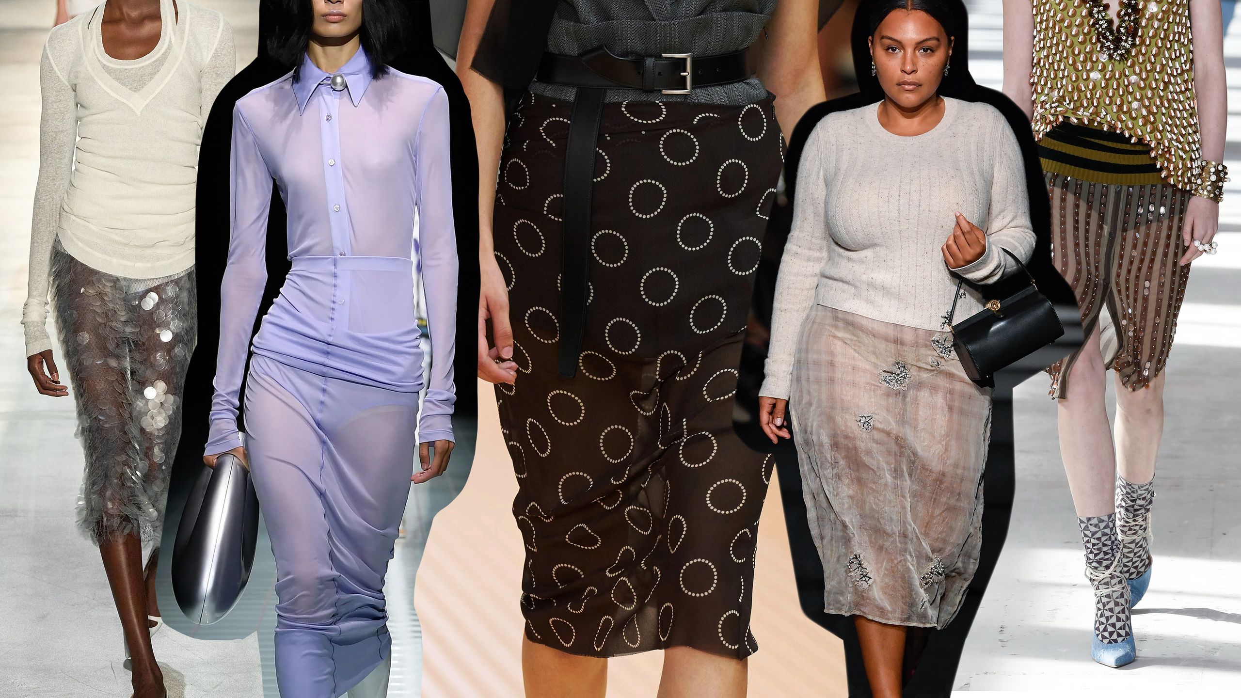 How to Wear 2024's Sheer Skirt Trend, According to Stylists | Marie Claire