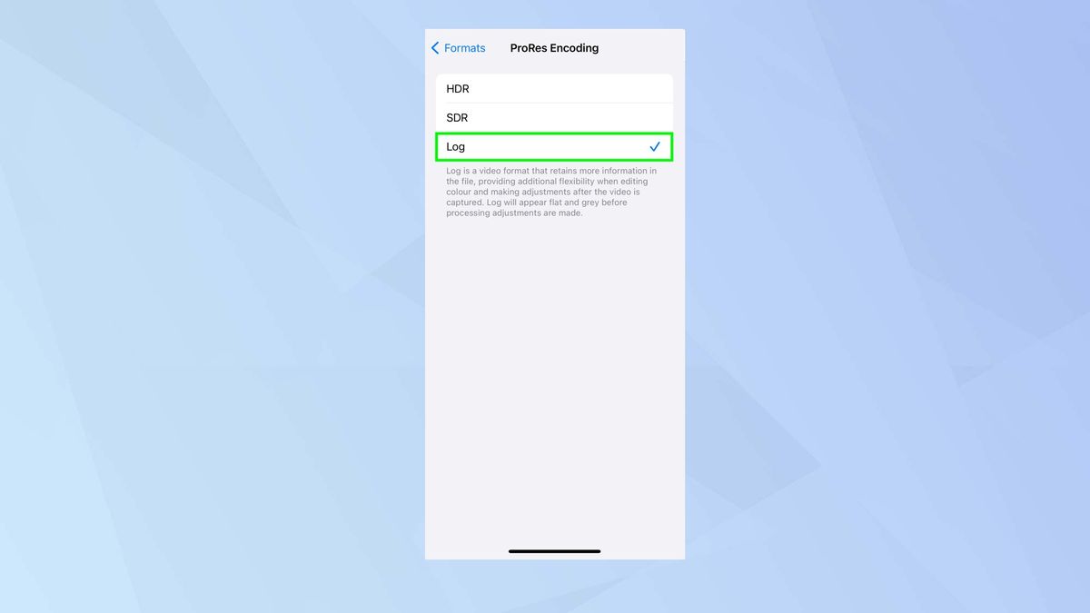 How to shoot log video on iPhone | Tom's Guide