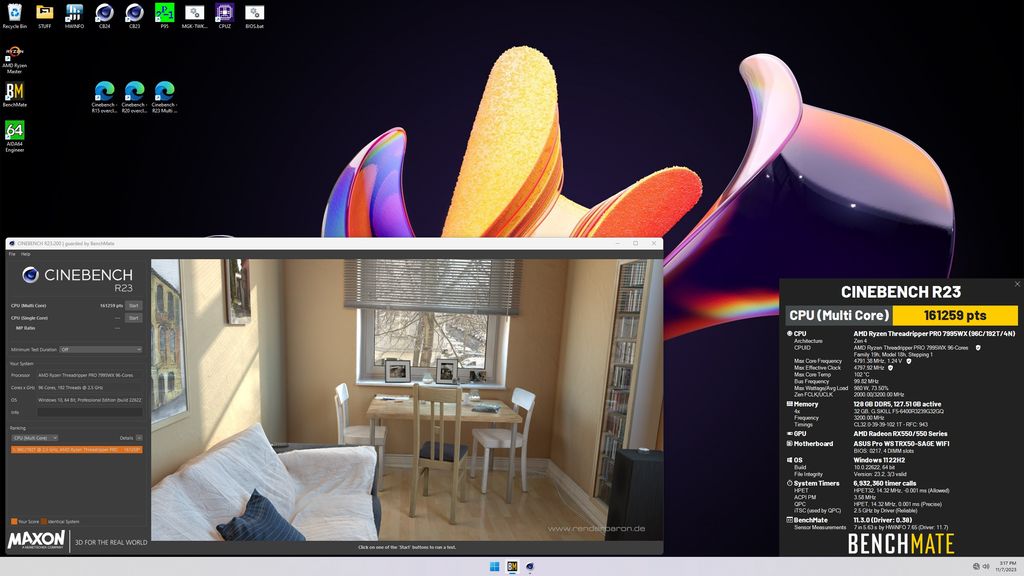 Threadripper Pro 7995WX 96-Core CPU Smashes Cinebench Record With An ...