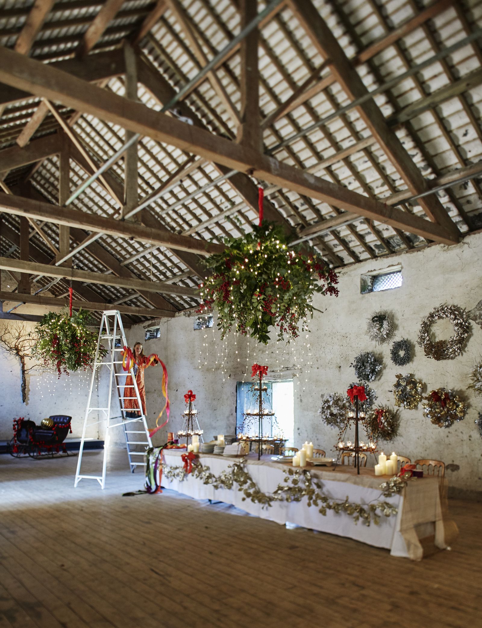 Christmas house: a grade-II listed farmhouse filled with decorative ...