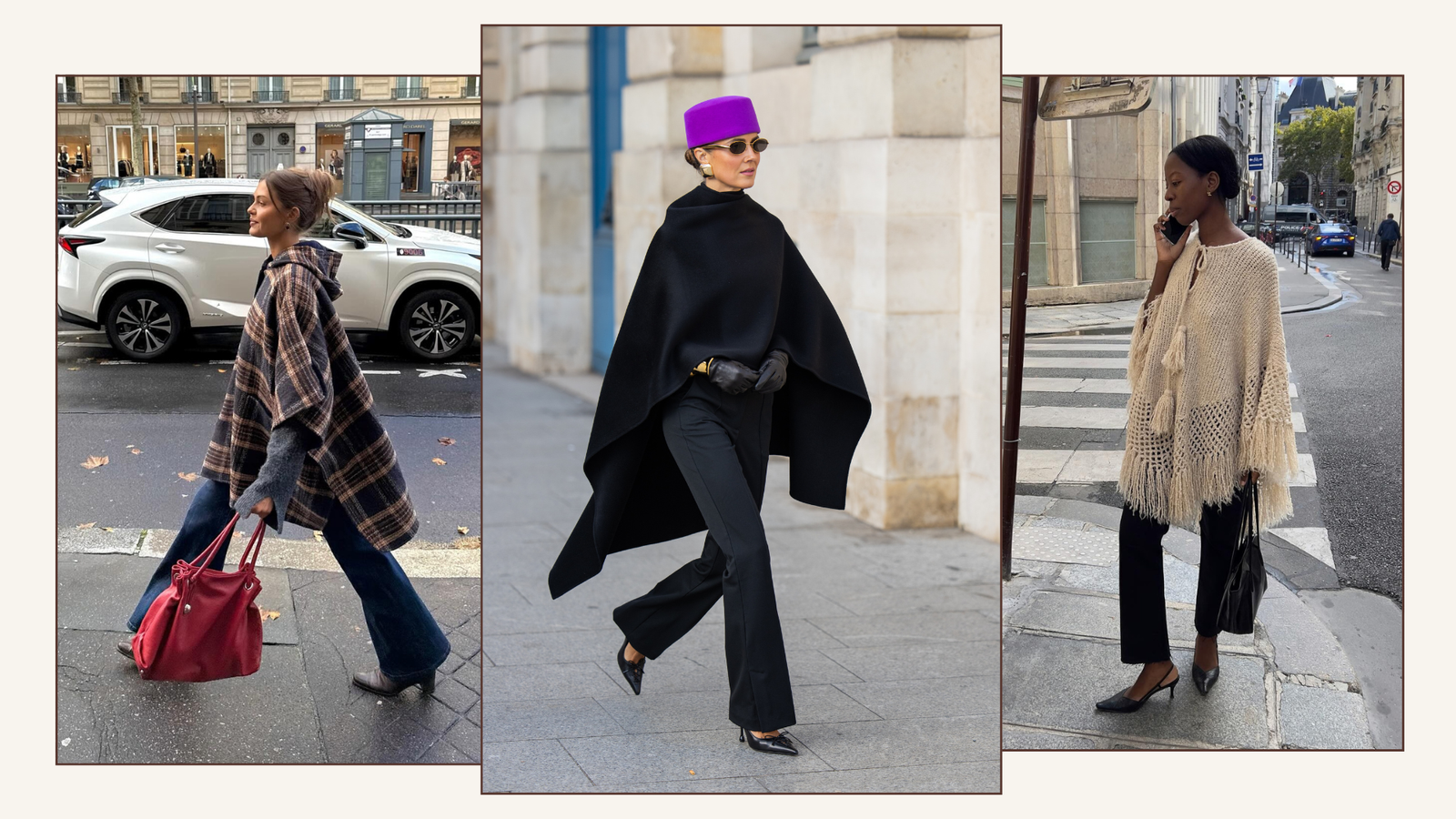 The Poncho Trend, French Women Are Swapping Their Maxis For | Who What Wear