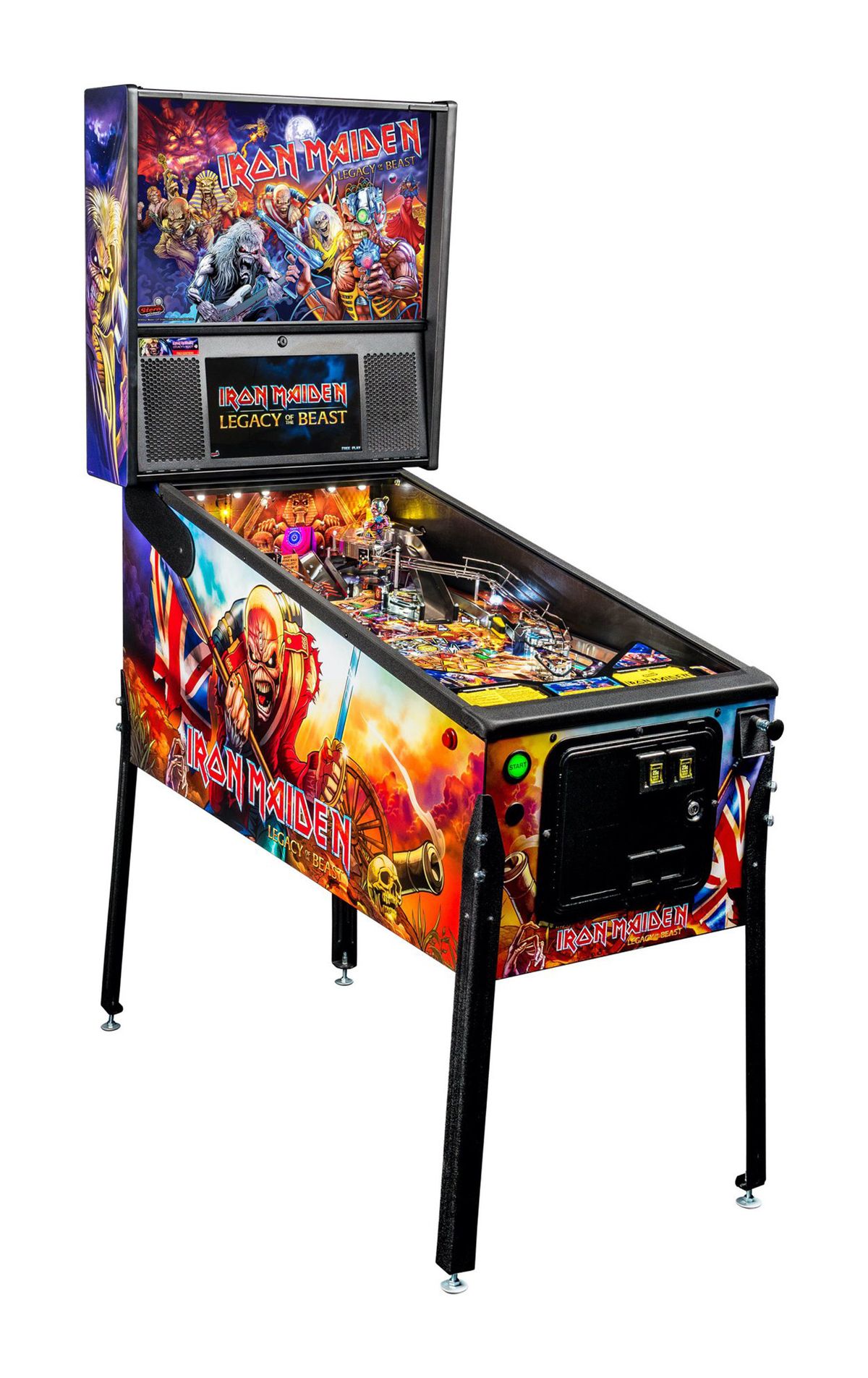 Take a first look at Iron Maiden’s Legacy Of The Beast pinball machine ...