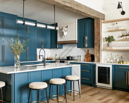 Modern Navy Blue Kitchen Cabinets — 7 Rooms to Inspire | Livingetc