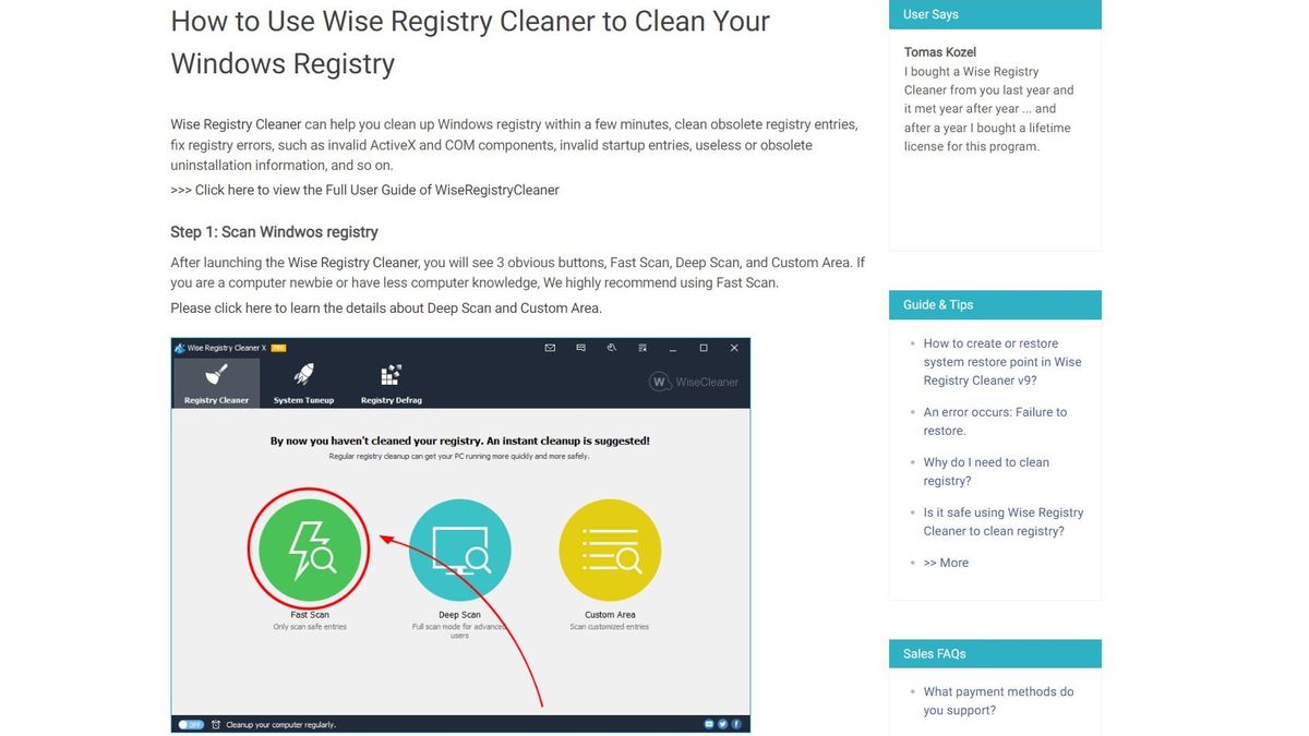 Wise Registry Cleaner review | TechRadar