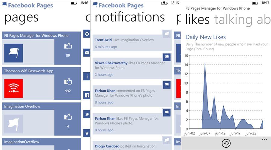 Manage your social profiles with FB Pages Manager for Windows Phone ...