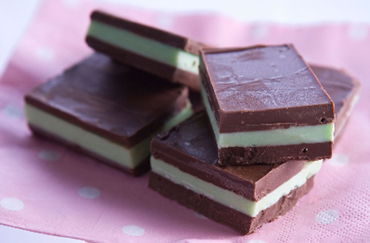Peppermint slice | Snack Recipes | GoodtoKnow