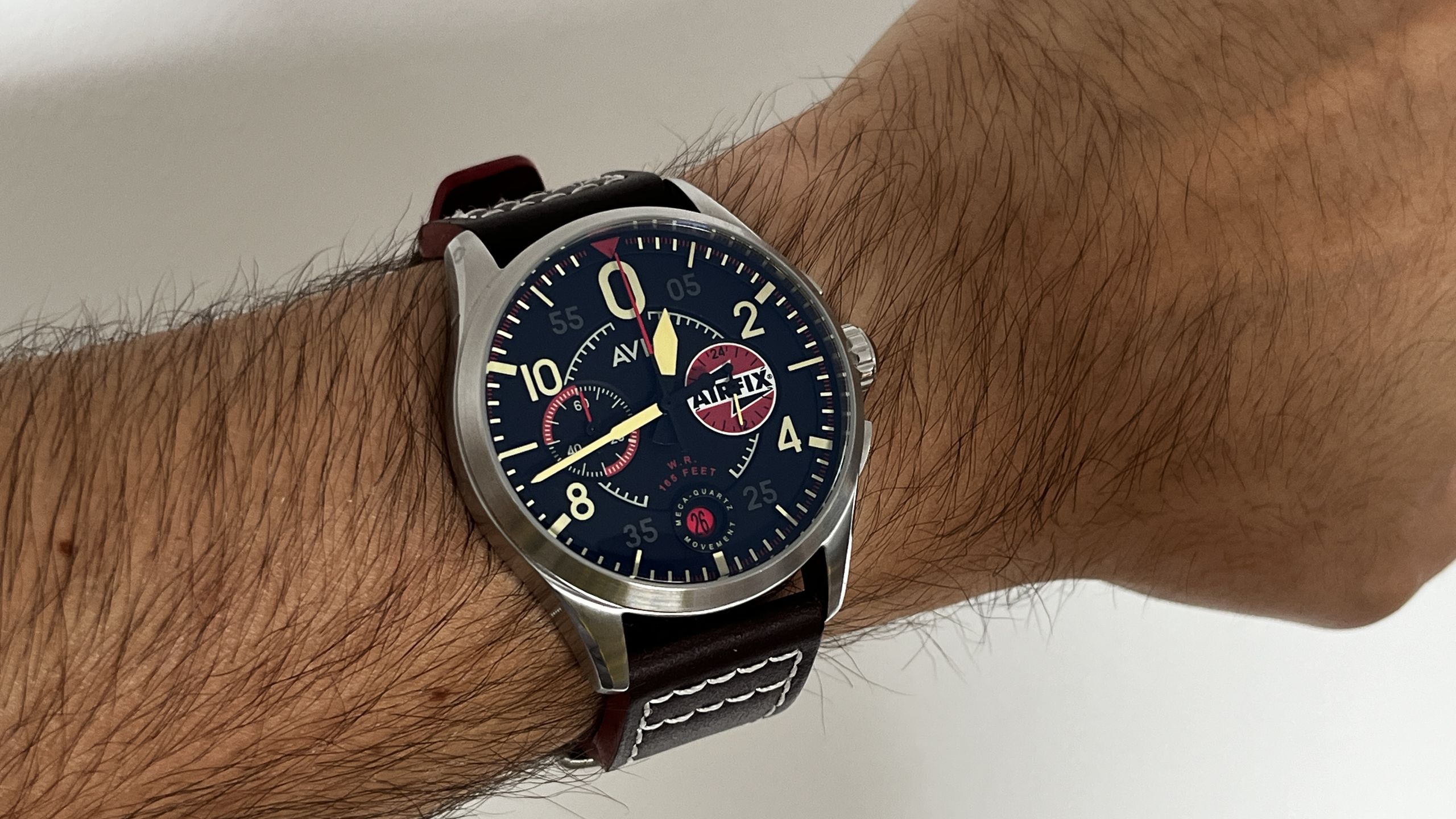 Hands on with the AVI-8 x Airfix Lock Chronograph: pilot watch, no ...