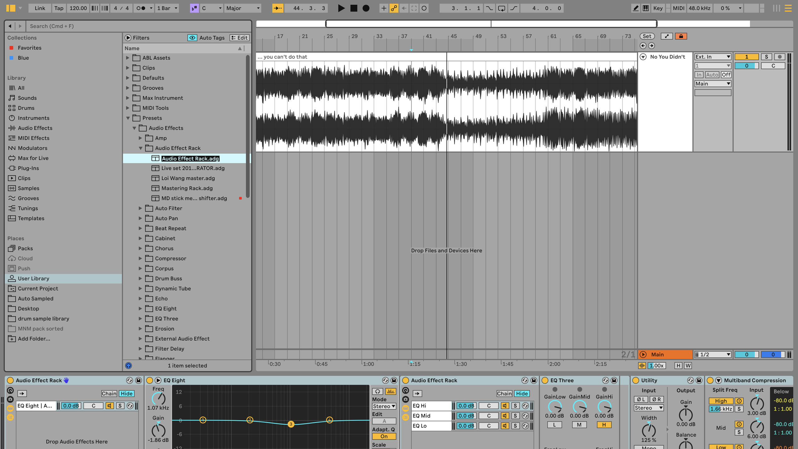 How to build a complete mastering chain in Ableton Live using only ...
