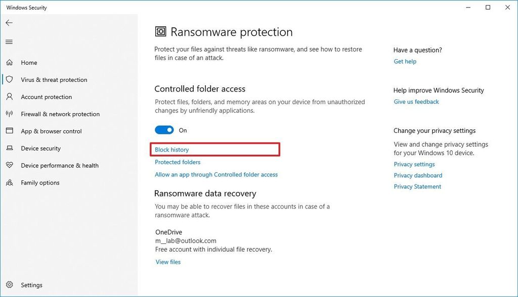 How to enable Controlled folder access to protect data from ransomware ...