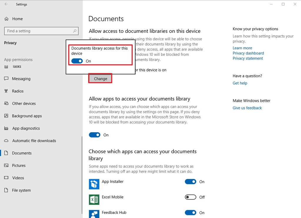 How to manage file access permissions for apps on Windows 10 April 2018 Update | Windows Central