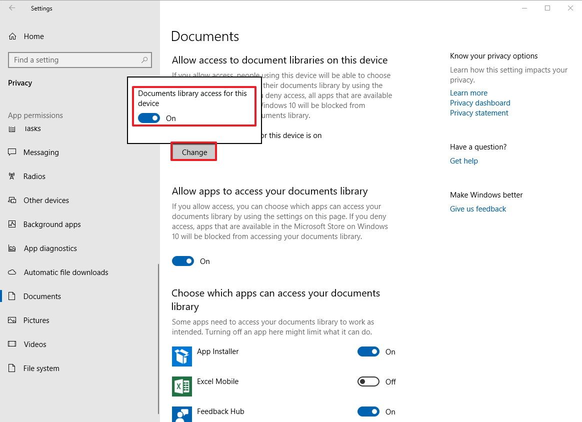 How to manage file access permissions for apps on Windows 10 April 2018 Update | Windows Central
