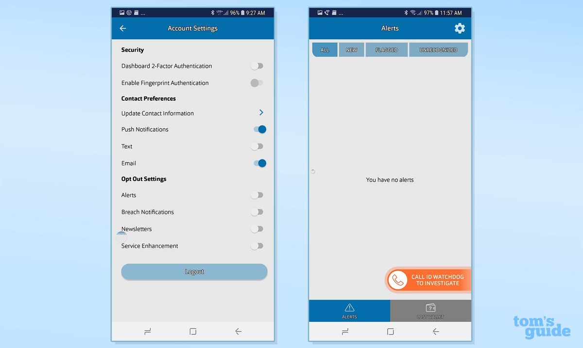 ID Watchdog Platinum: The Basics, Plus Security | Tom's Guide