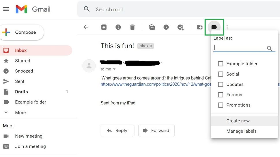 How to create folders in Gmail | Tom's Guide