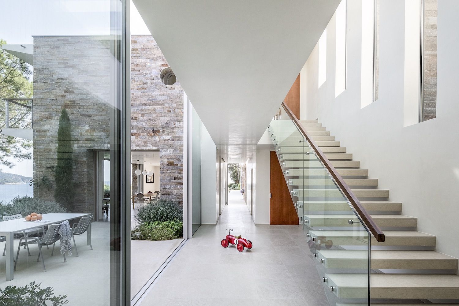 Explore a striking modern home in Provence with Mediterranean views