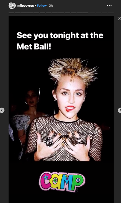 Miley Cyrus' Hair Is Now Styled into a Lob for the 2019 Met Gala ...