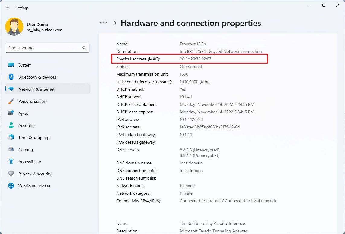 Como encontrar o endereço MAC no Windows 11 - T2iD Como encontrar o endereço MAC no Windows 11 - T2iD