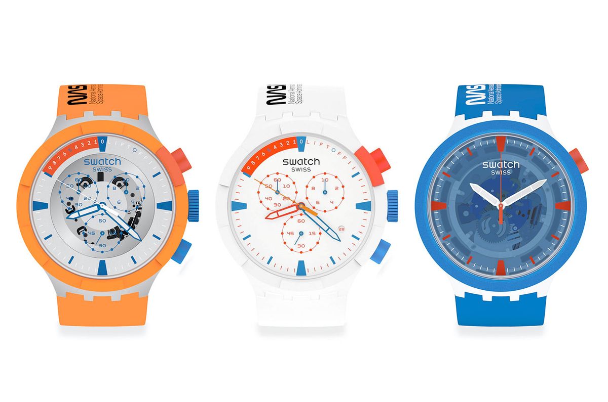 Swatch takes hues from NASA spacesuits for space watch collection | Space