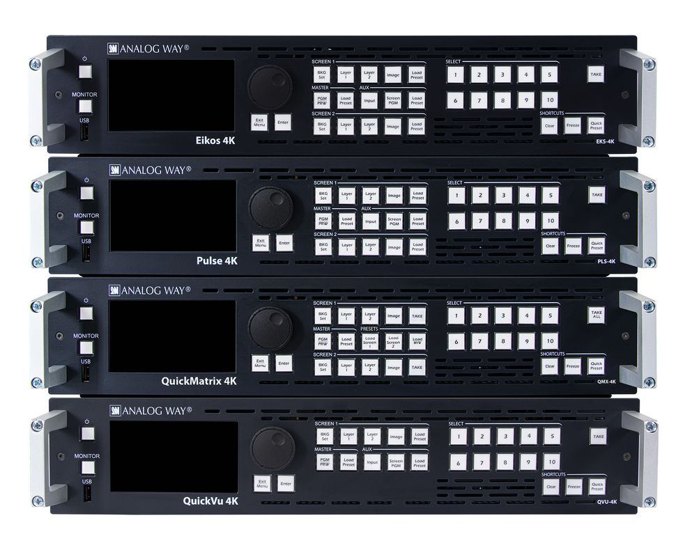 Analog Way Unveils New Midra 4K Series Presentation Switchers | AVNetwork
