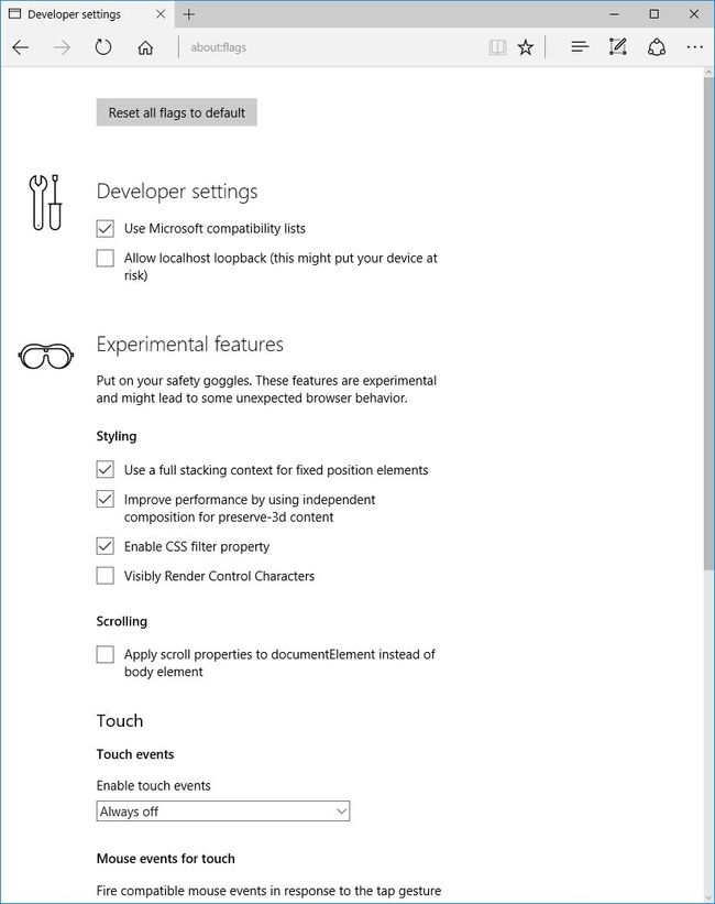 Understanding the 'about:flags' settings page in Microsoft Edge for PC ...