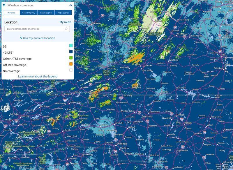 4G LTE Coverage Map: Complete T-Mobile, Verizon, AT&T Cities | Android ...