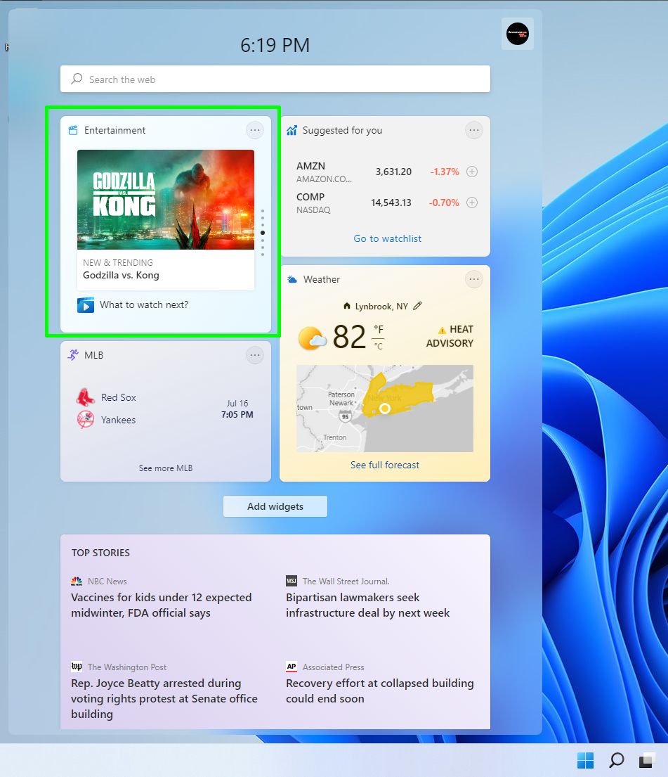 Windows 11 Build 22000.71 Adds New Widget, Button Type | Tom's Hardware