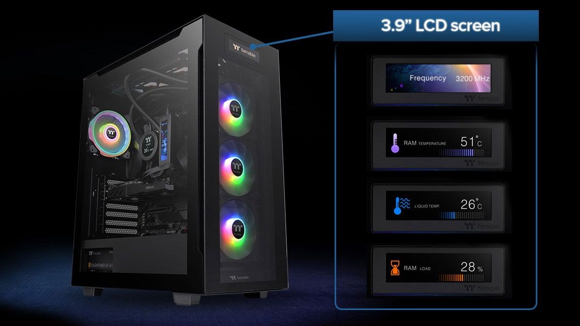 Thermaltake Reveals PC Case With Front Panel LCD Display | Tom's Hardware