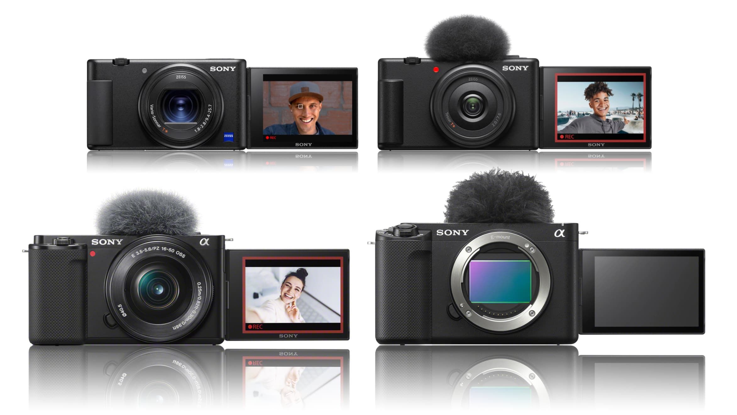 Sony ZV-1 vs ZV-1F vs ZV-E10 vs ZV-E1 | Digital Camera World