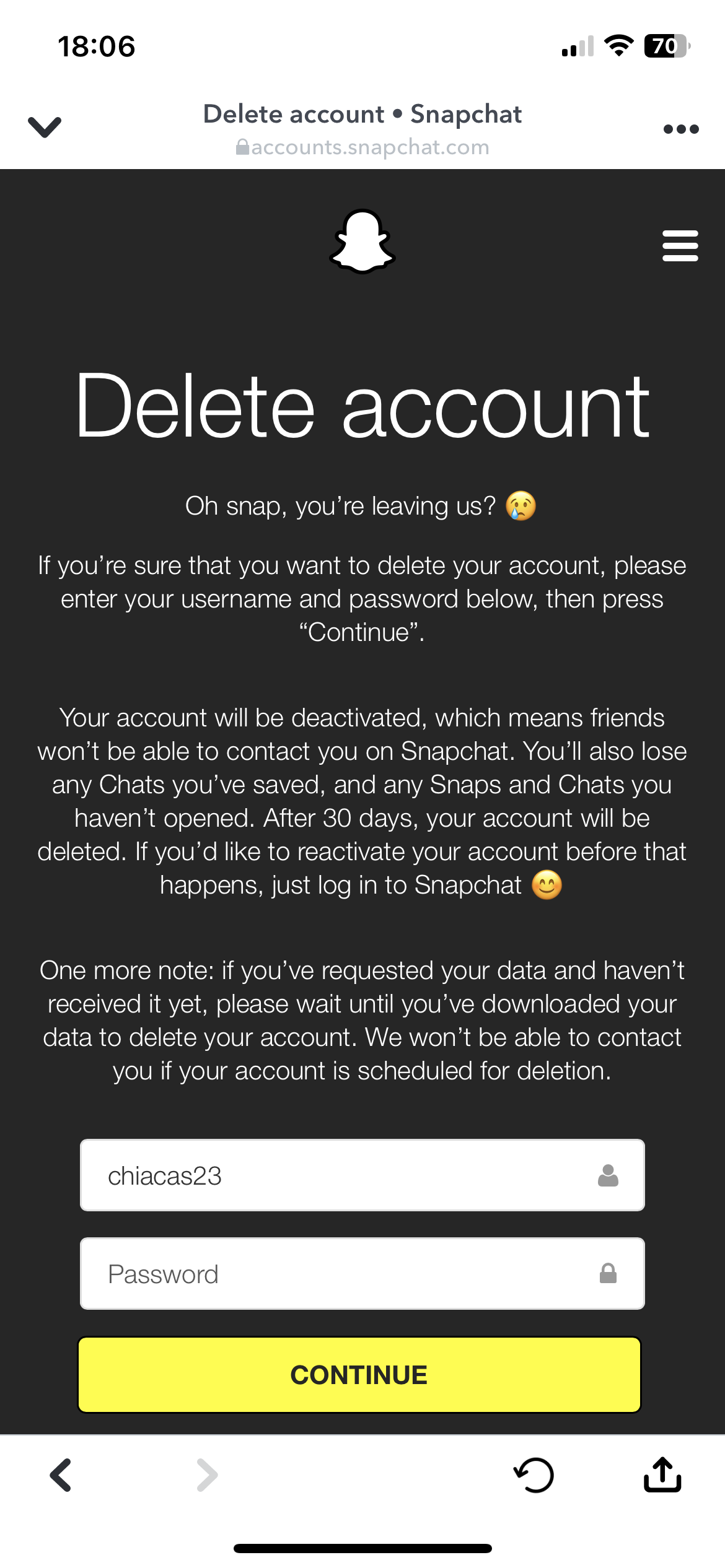 How to delete your Snapchat account | TechRadar