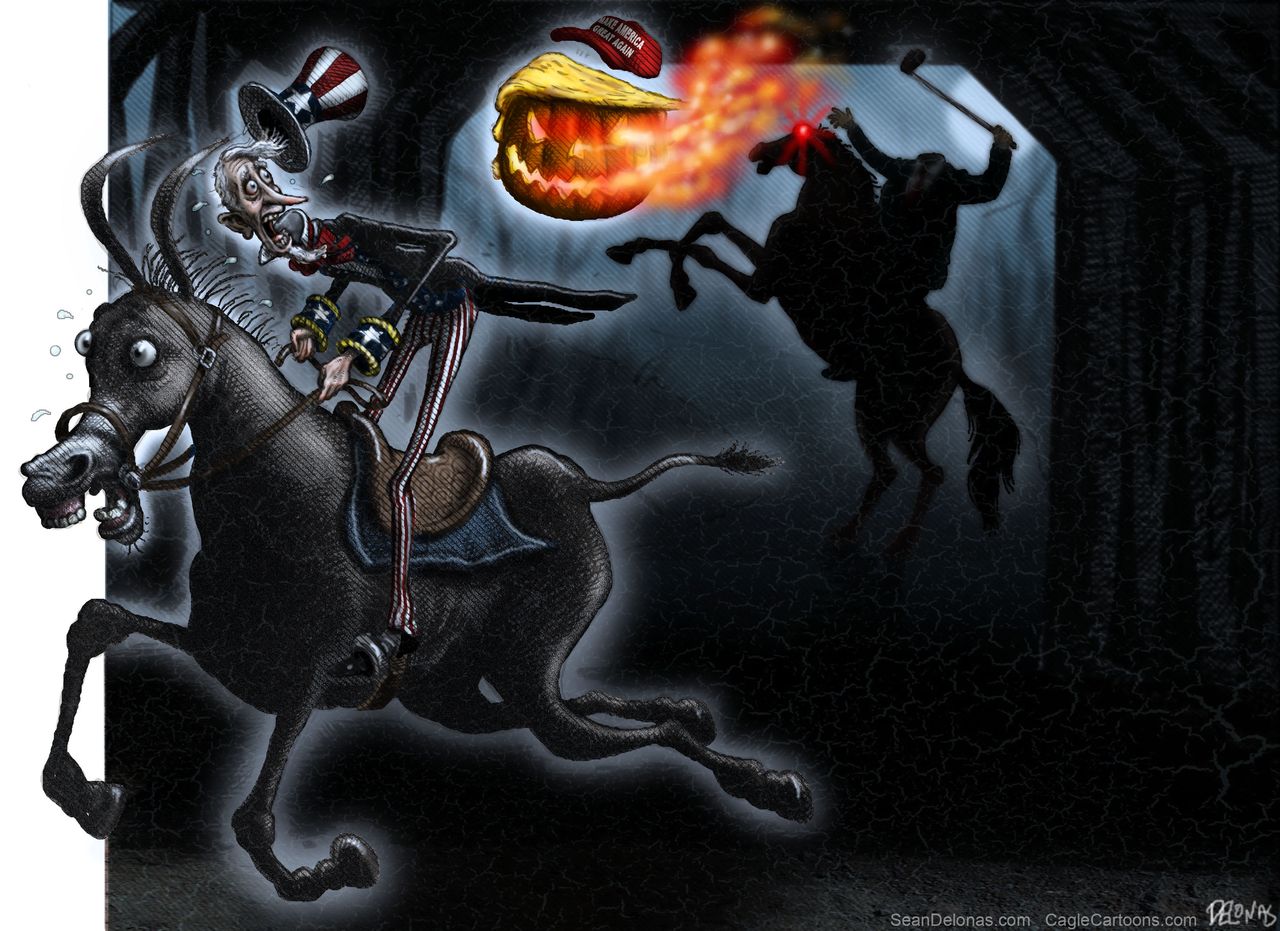 9 hilarious Halloween-themed political cartoons | The Week