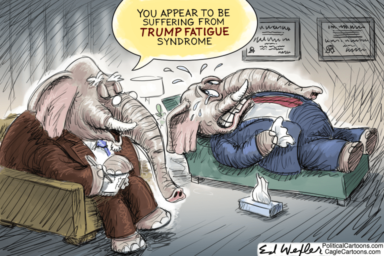 Political Cartoon U.S. Trump GOP fatigue | The Week