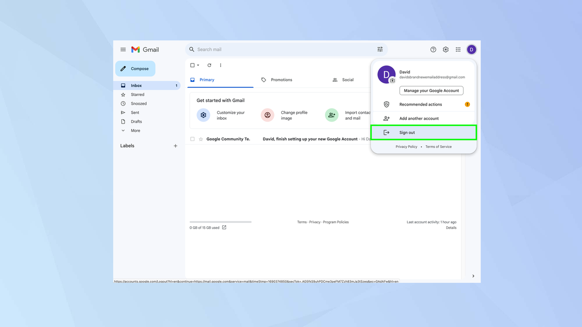 How to log out of Gmail | Tom's Guide