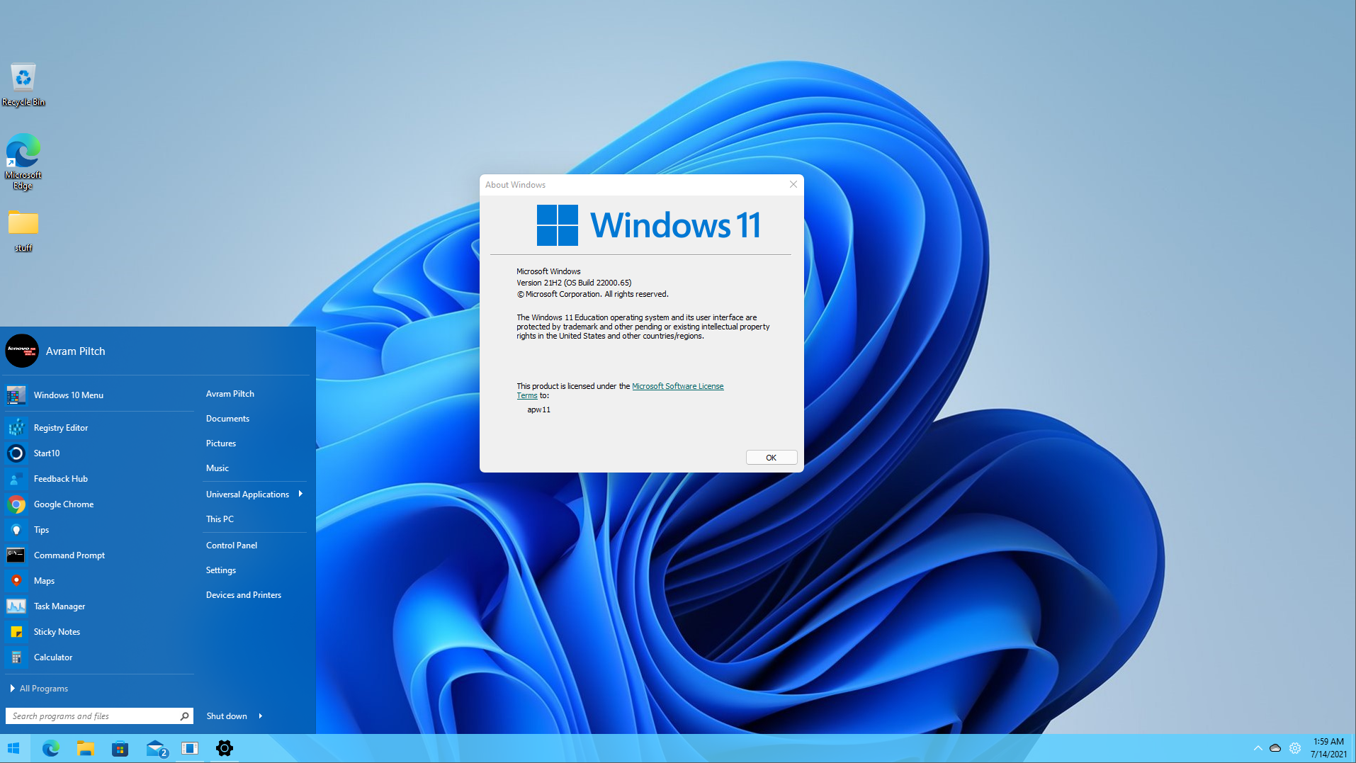 Windows 11 Start
