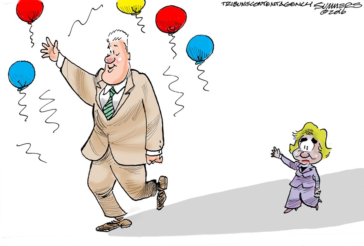Political cartoon U.S. Bill Hillary Clinton 2016 | The Week