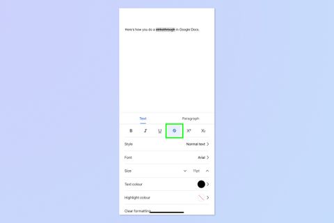 How to do a strikethrough in Google Docs | Tom's Guide